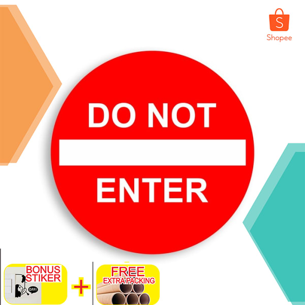 Jual DO NOT ENTER SIGN - papan tanda di larang masuk - private room ...