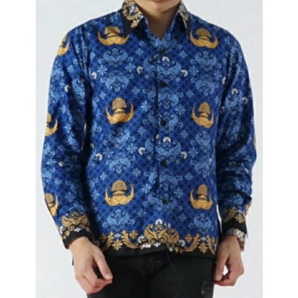 Jual Baju seragam Korpri Terbaru 2022 (Kerah motif hitam) | Shopee Indonesia