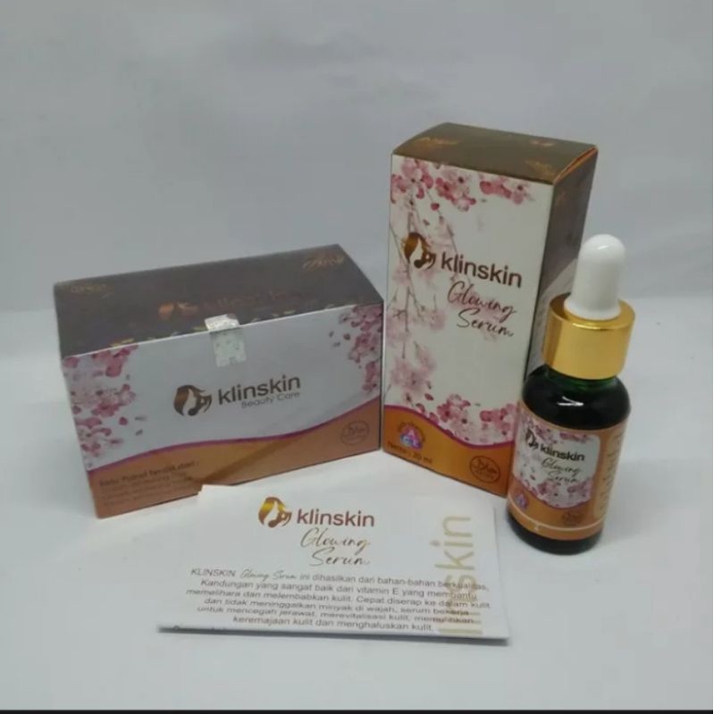 Jual paket klinskin beauty care plus serum glowing paket 4in1 BPOM ORIGINAL | Shopee Indonesia
