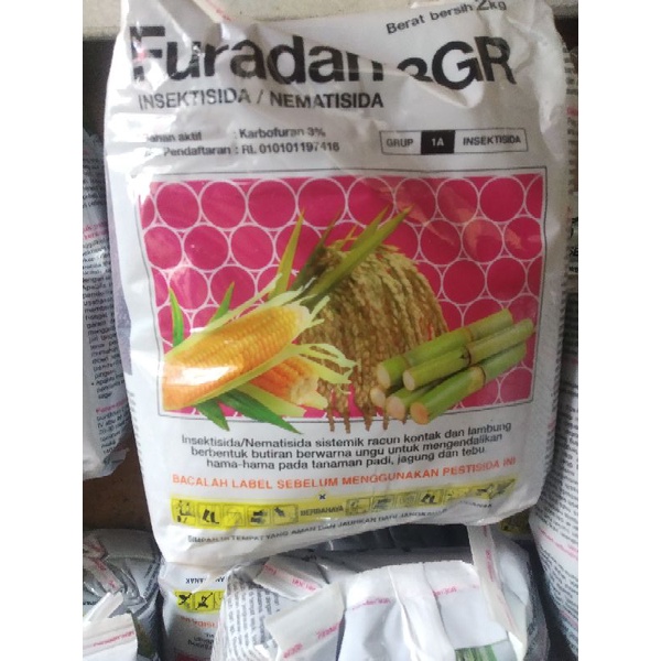 Jual FURADAN 3GR 2KG INSEKTISIDA NEMATISIDA PENGENDALI HAMA TANAMAN ...