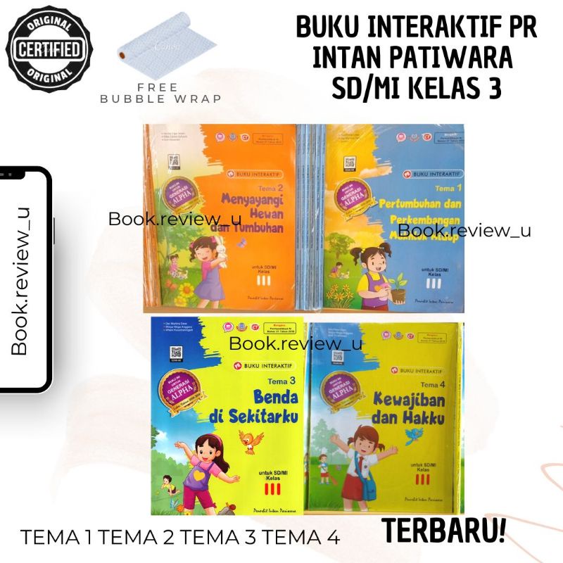 Jual BUKU INTERAKTIF PR INTAN PARIWARA KELAS 3 SD | TEMA 1 TEMA 2 TEMA 3 TEMA 4| TERBARU ...