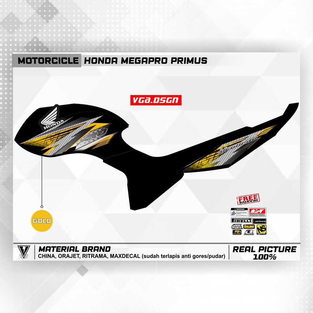 Jual STIKER MEGAPRO PRIMUS STRIPING MP PRIMUS HONDA MEGAPRO STICKER ...