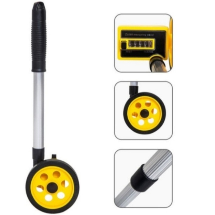 Jual METERAN DORONG 1 RODA/MEASURING WHEEL/ALAT UKUR DIAMETER 14CM 10 ...