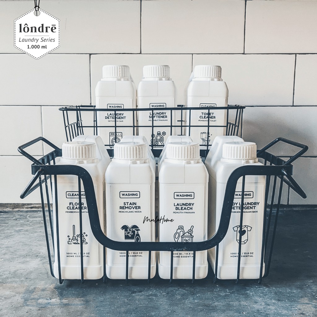 Jual LONDRe Laundry Detergent Bottle 1000 ml/1 Liter Botol Refill ...