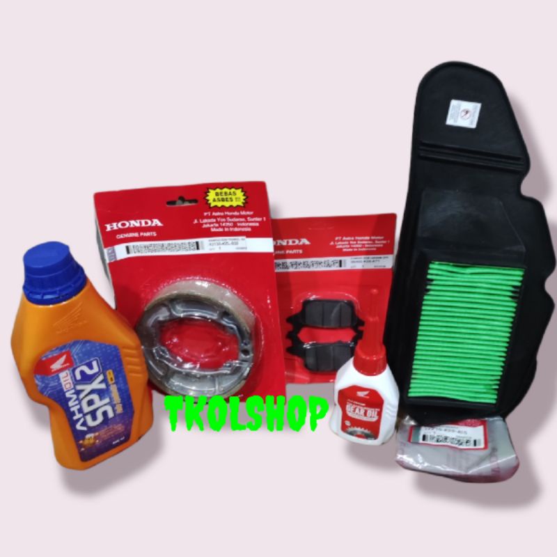 Jual PAKET SERVICE TINGGAL PASANG SPX 2 KAMPAS REM DEPAN BELAKANG ...