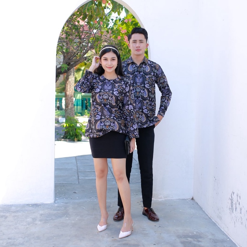 Jual Benang Raja Batik Couple Pria Wanita Motif Sayap Garuda Size ...