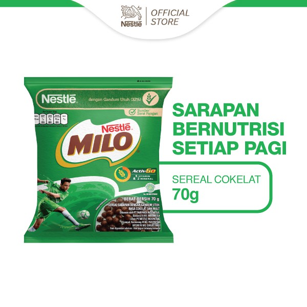 Jual Nestle MILO Cereal Sarapan Sereal Cokelat 70g | Shopee Indonesia