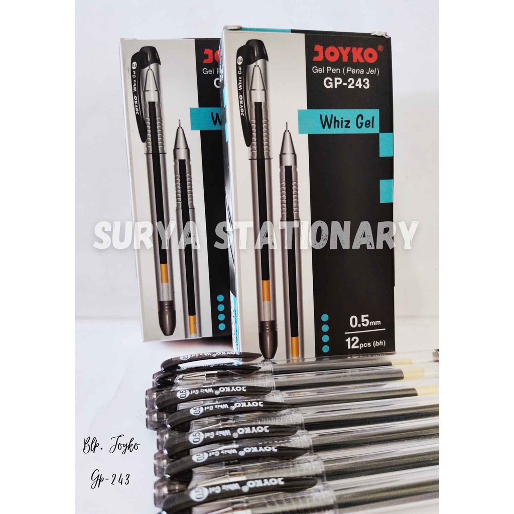 Jual (PAK) Pulpen Joyko Gel Pen 243 / Bolpoin Joyko GP-243 / Gel Pen Joyko | Shopee Indonesia