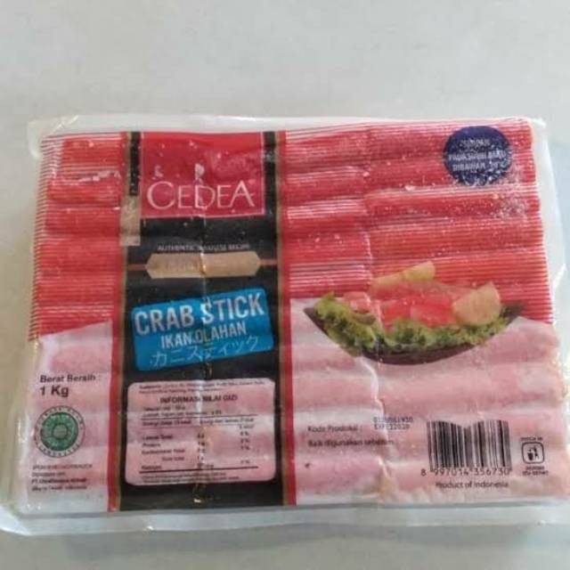 Jual Cedea Crab Stick 1 kg / Stik kepiting halal 1kg | Shopee Indonesia
