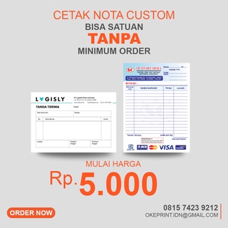 Jual CETAK NOTA BON FAKTUR INVOICE BISA SATUAN 2 ply Rangkap (bisa ...