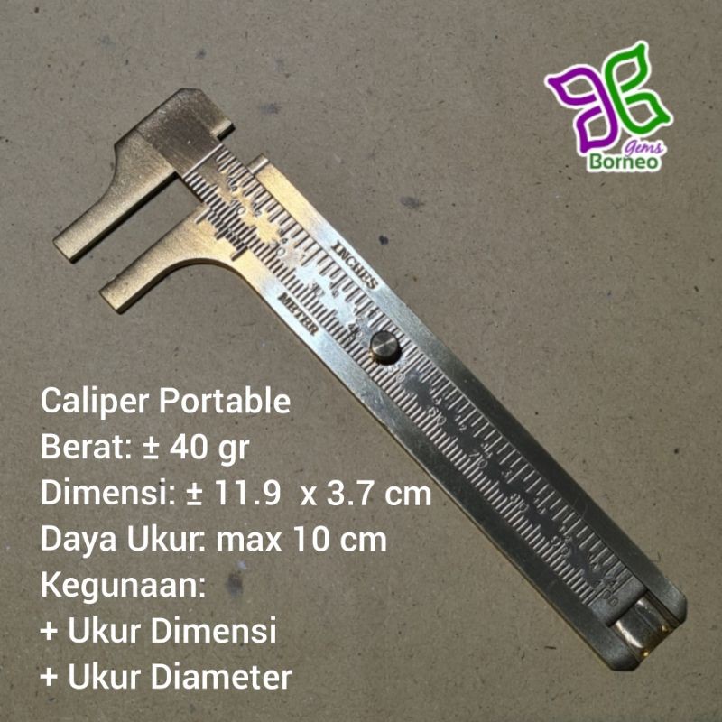 Jual Alat ukur Mini Caliper Portable Sigmat saku tembaga jangka sorong kecil kuningan analog ...