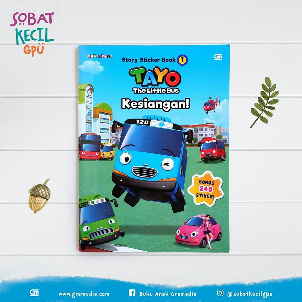 Jual Tayo Story Sticker Book 1 - Tayo The Little Bus: Kesiangan ...