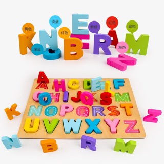 Jual Wooden alphabet - wooden number board - mainan edukasi anak ...