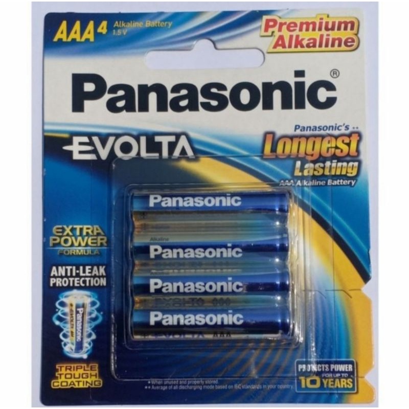 Jual PANASONIC BATTERY EVOLTA LR3 / LR 3 AAA /A3 SIZE ALKALINE isi 4 ...