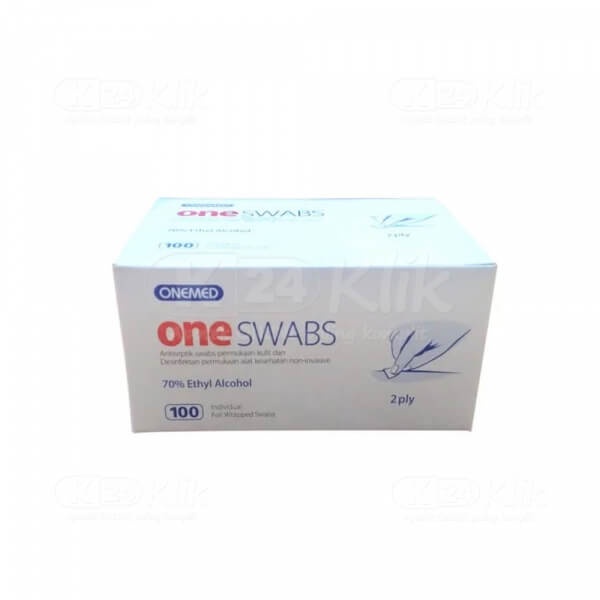Jual One med alcohol swabs ( 1 box isi 100 sachet ) | Shopee Indonesia