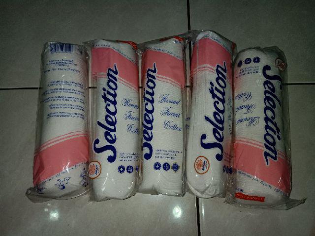 Kapas Selection Wajah 75 gr 50 gr Bulat Round Cotton Kapas Bulat 80 pcs ...
