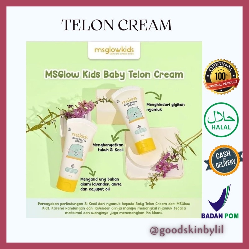 Jual BABY TELON CREAM / TELON CREAM MS KIDS / MINYAK TELON MS KIDS ...