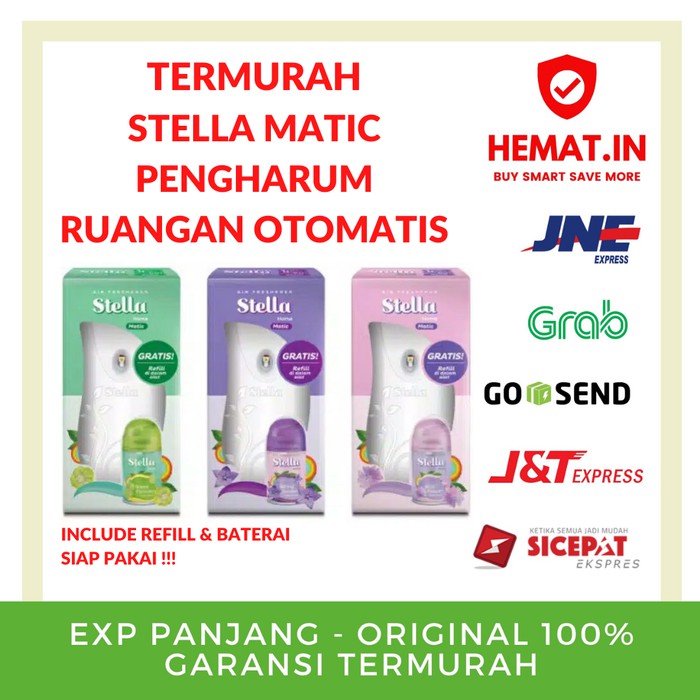 STELLA MATIC MESIN PENGHARUM RUANGAN OTOMATIS FREE ISI DAN BATERAI ...