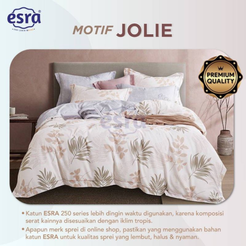 Jual Sprei katun premium halus adem dan lembut motif jolie esra | Shopee Indonesia