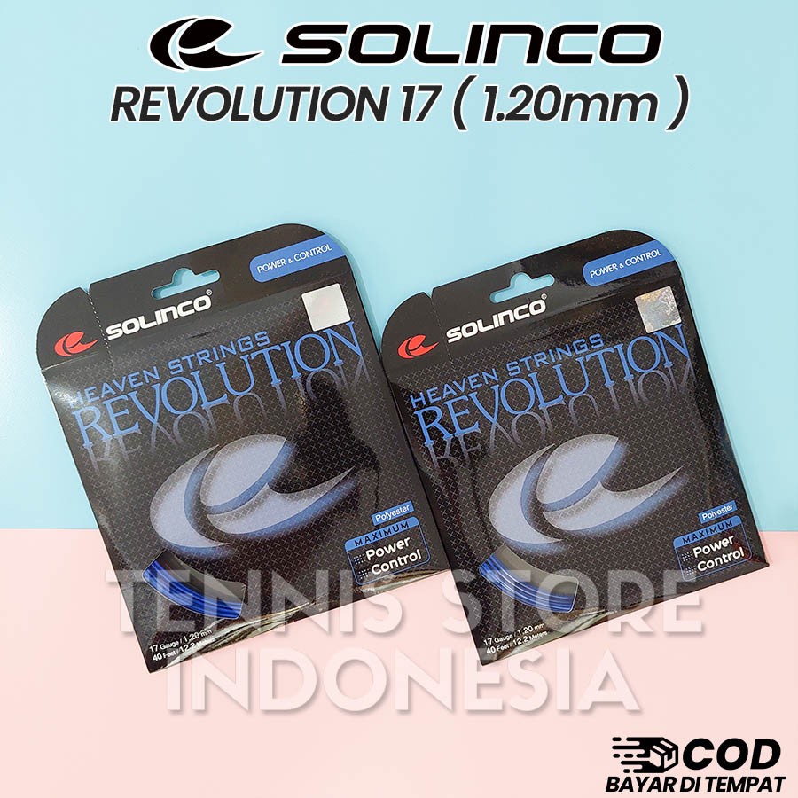 Jual Solinco Revolution 1.20/17 String ( Senar Tenis / Tennis ...