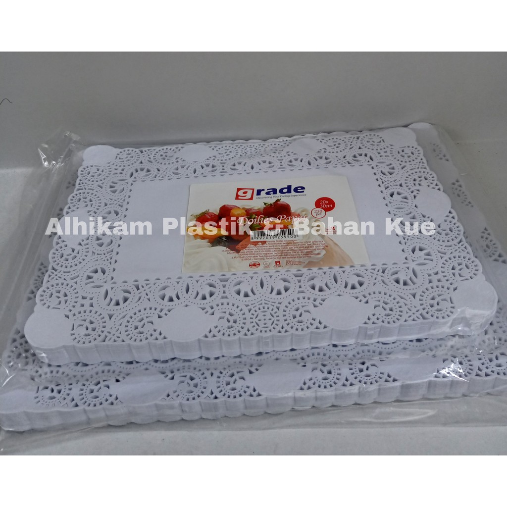 Jual Doilies Paper / Kertas Renda Grade Kotak Isi 250 Lembar | Shopee ...
