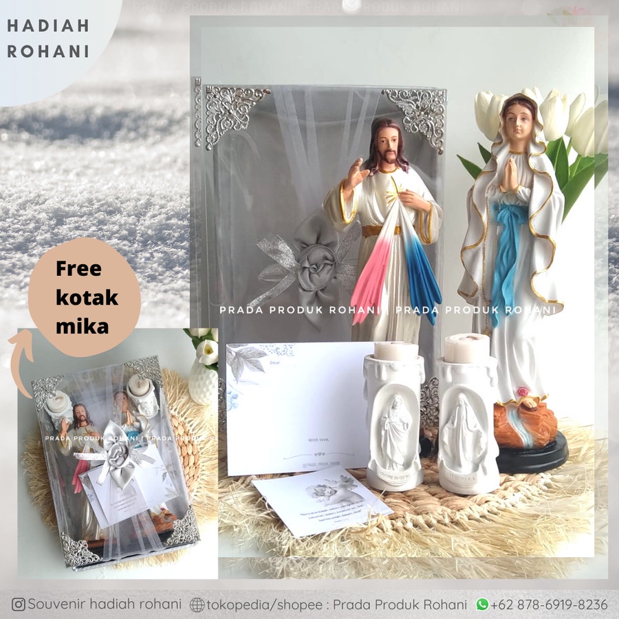 Jual Patung Yesus Kerahiman/Kado rohani/Hampers rohani/Patung Maria ...