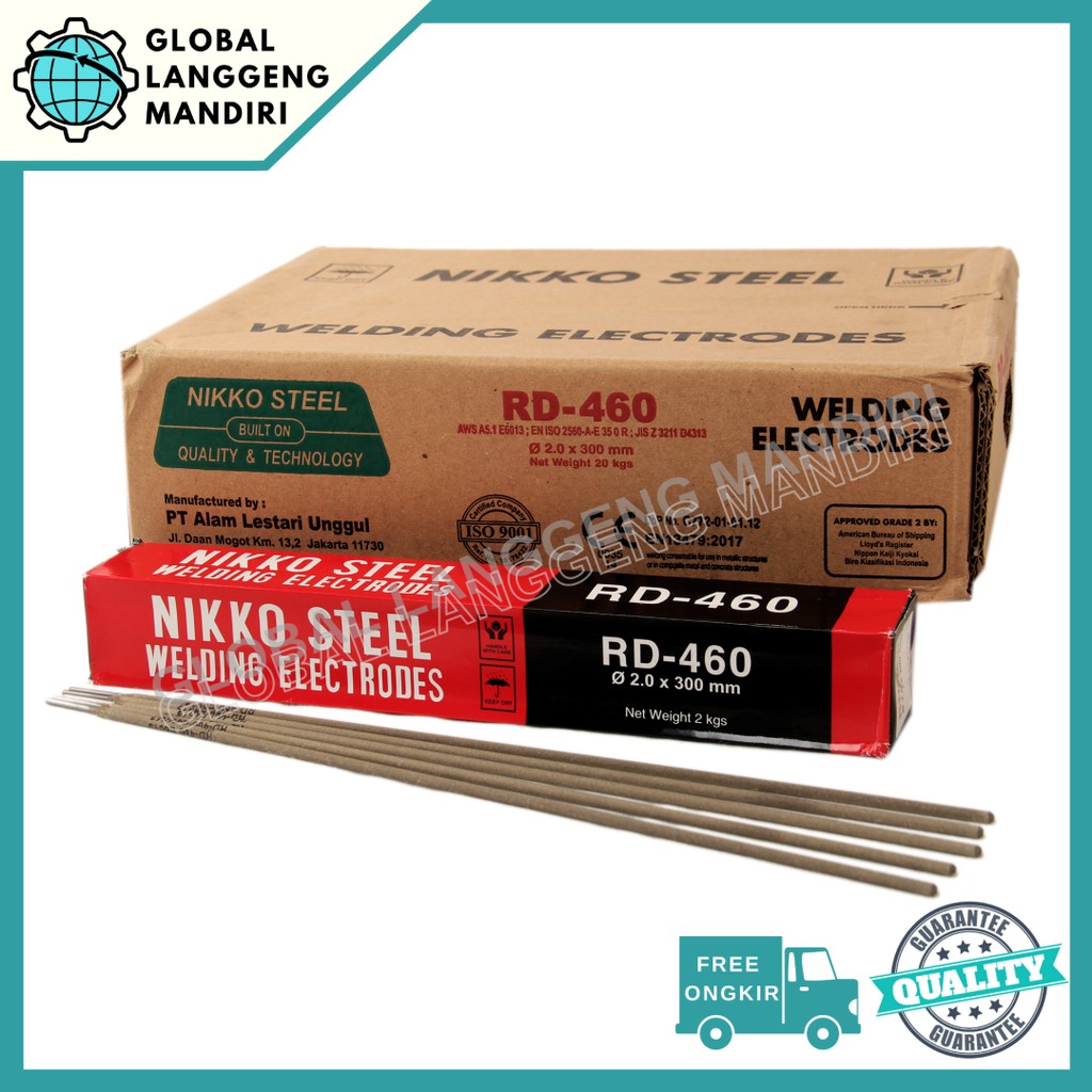 Jual KAWAT LAS NIKKOSTEEL RD460 2.0MM (2KG)/ RD460 2.0 MM KAWAT LAS MMA ...