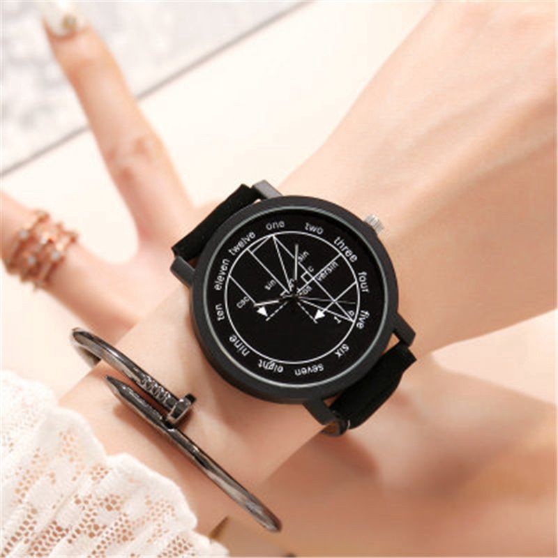 Jual jam tangan analog geometri hitam putih Indonesia|Shopee Indonesia