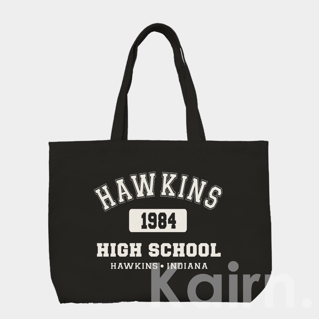 Jual Nudie Bag Magnet/ Tote Bag kanvas Stranger Things - Hawkins High ... Jual Nudie Bag Magnet/ Tote Bag kanvas Stranger Things - Hawkins High ...