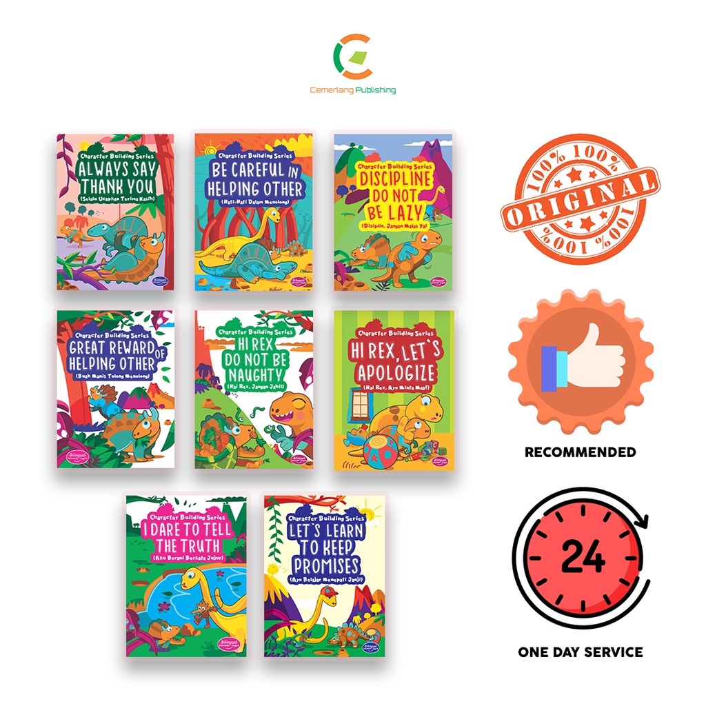 Jual BUKU ANAK - CHARACTER BUILDING SERIES - CERITA DINO - RECOMMENDED ...