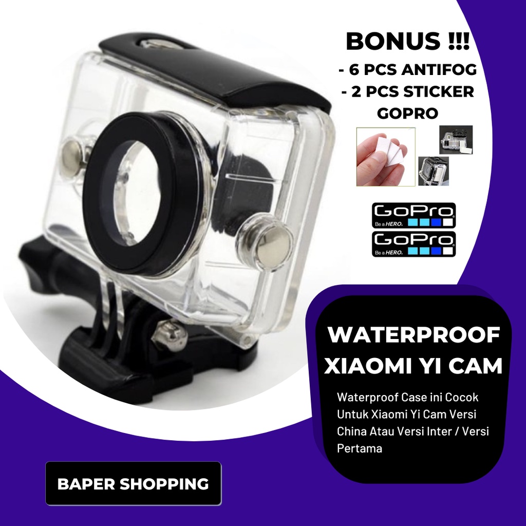 Jual Waterproof Case Xiaomi Yi Cam Action Camera / Underwater Housing ...
