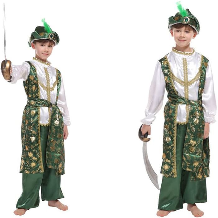 Jual Baju kostum anak raja arab ARABIAN King costume toddler cosplay ...
