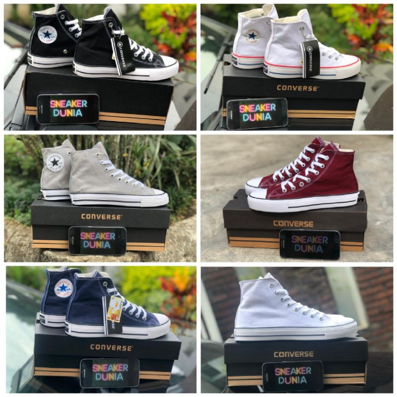 Jual BEST SELLER Sepatu Converse High Hitam Classic Sepatu convers ...