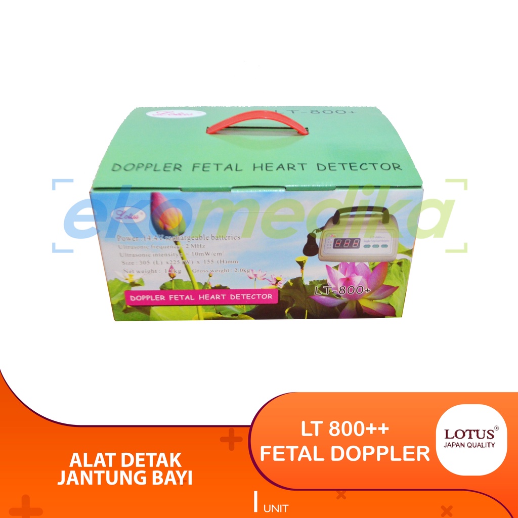 Jual Doppler Lotus / Fetal Doppler LCD Lotus LT 800++ Heart Reat ...