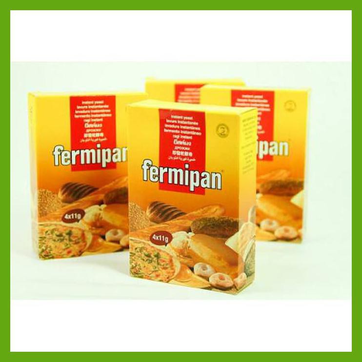 Jual Ragi Fermipan 4 x 11gr Vermipan Instant Yeast Pengembang Roti ...