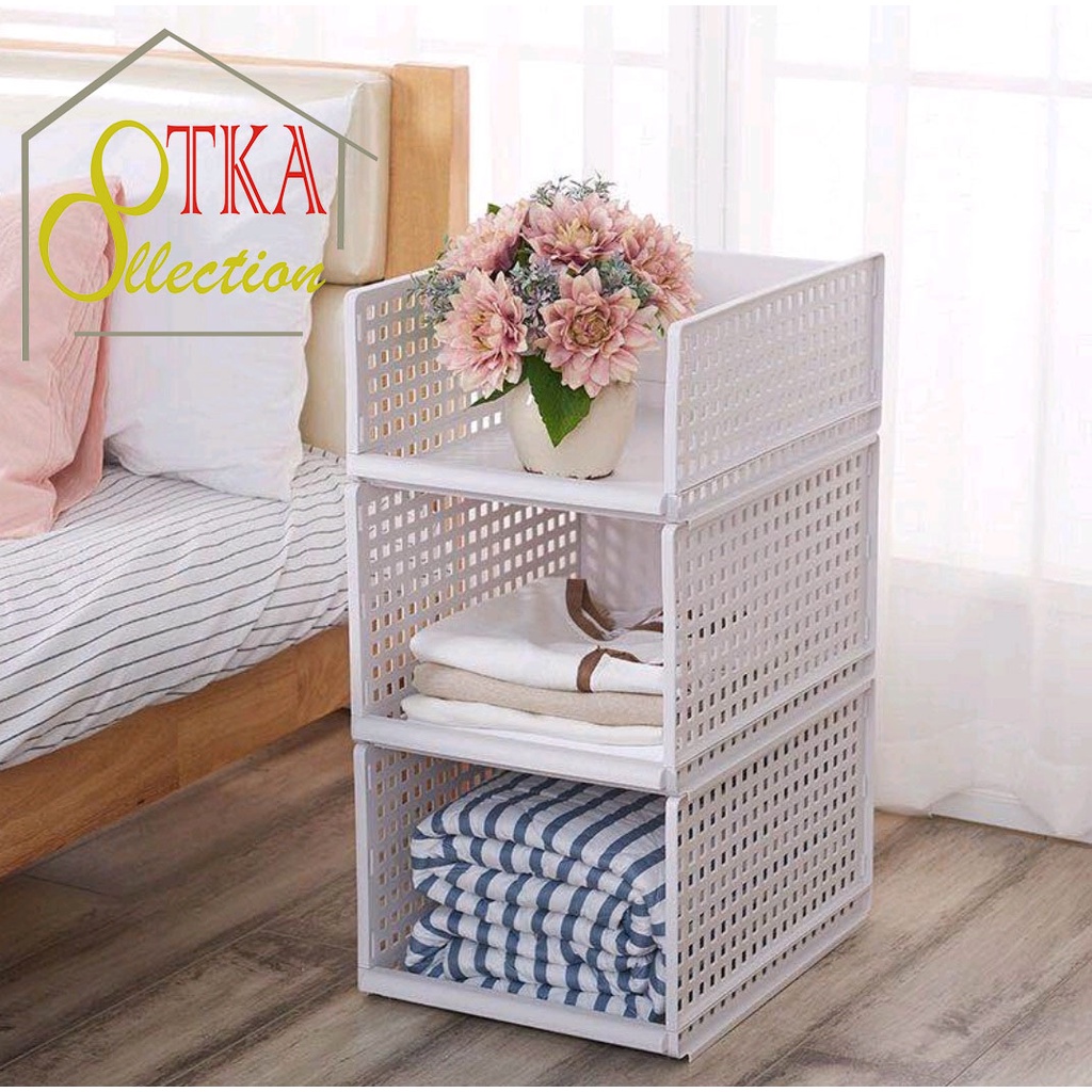 Jual Rak Laci Lipat Portable Bongkar Pasang Susun Tumpuk Kabinet ...