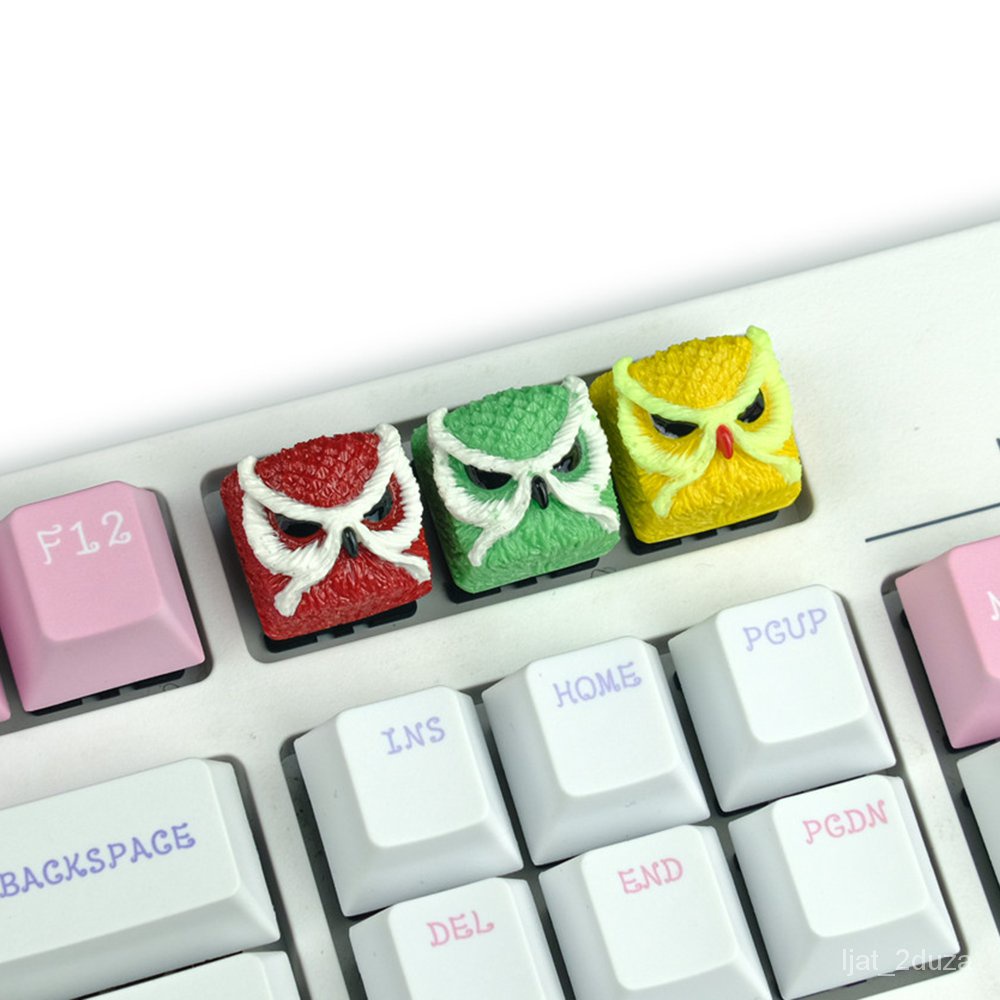 Jual Handmade Resin Keycaps For MX Switch Mechanical Keyboard Owl Multi ...