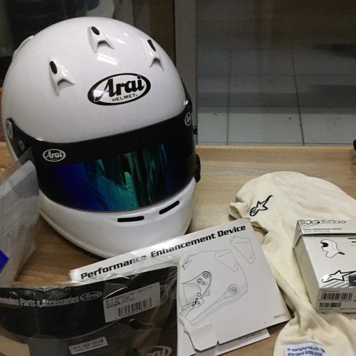 Jual Arai GP6 8859 Original White uk.XL | Shopee Indonesia