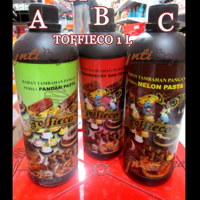 PASTA / PERISA TOFFIECO - 1kg (PANDAN - STRAWBERRY - MELON) | Shopee ...