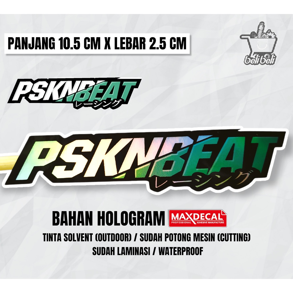 Jual sticker pskn beat / sticker psknmtc / sticker racing hologram ... Jual sticker pskn beat / sticker psknmtc / sticker racing hologram ...
