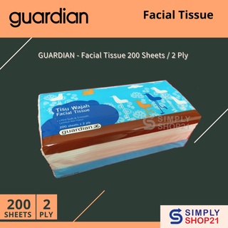 Jual Tisu Tissue GUARDIAN 200 Sheets / 2 Ply Facial Tissue Indonesia|Shopee Indonesia