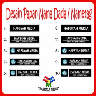 Nametag / nama dada / name tag dada / name tag akrilik magnet / bisa ...