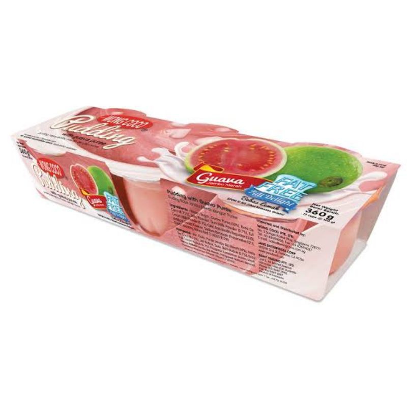 Jual Wong Coco Pudding rasa GUAVA banded isi 3 cups (Exp: MEI 2022 ...