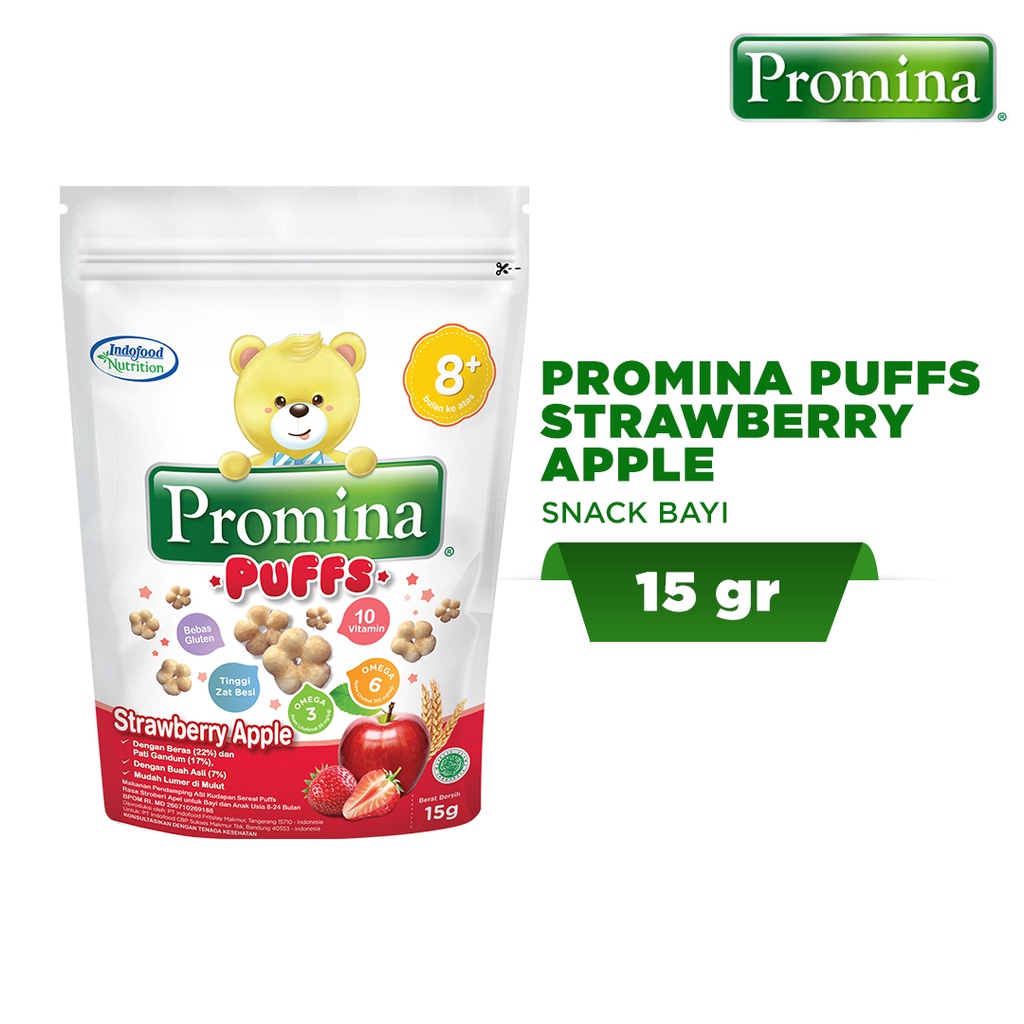 Jual Promina Puffs Strawberry Apple 15 gr | Shopee Indonesia