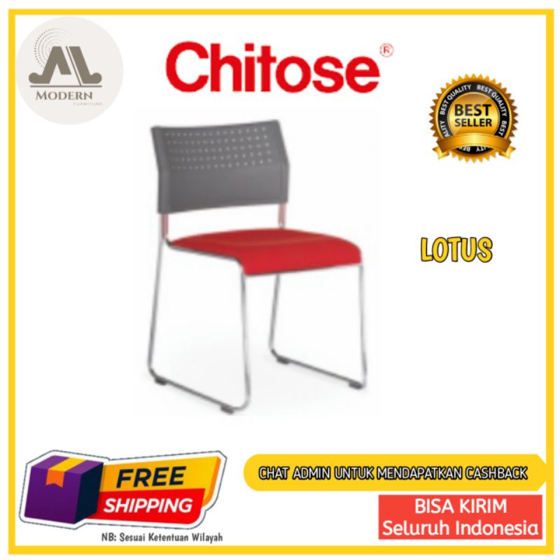 Jual TERMURAH Kursi hadap / Kursi Kerja / Kursi kantor terbaru Chitose Tipe Lotus | Shopee Indonesia