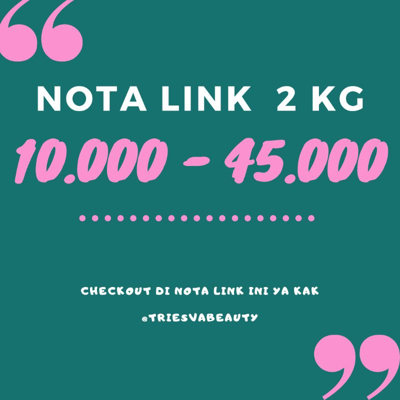 Jual NOTA LINK KHUSUS 2kg | Shopee Indonesia