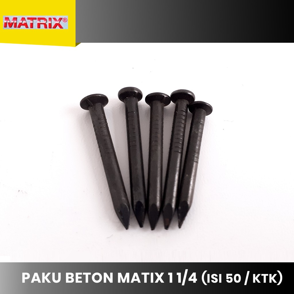 Jual PAKU BETON HITAM 1 1/4 | Paku Tembok Dinding "MATRIX" Carbon Steel ...