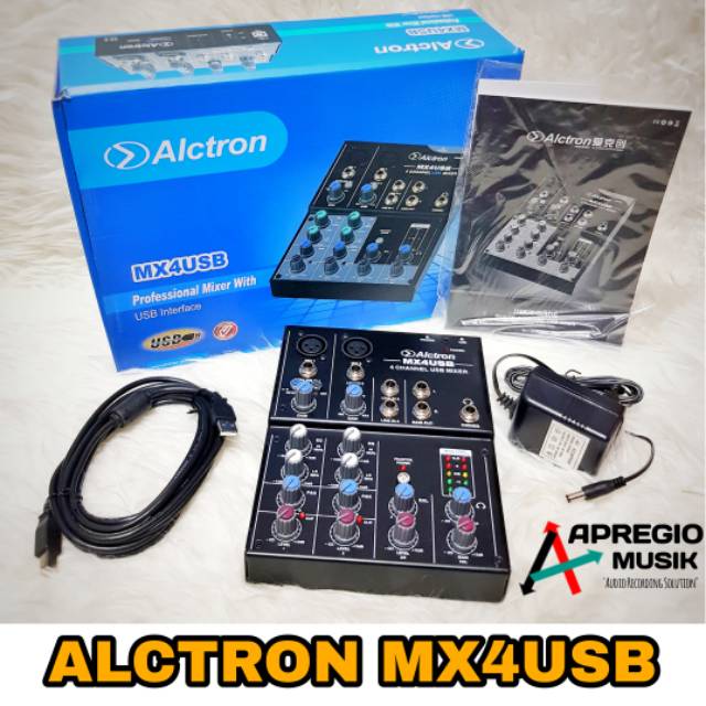 soundcard mixer Alctron MX4USB MX4 USB 4 channel | Shopee Indonesia