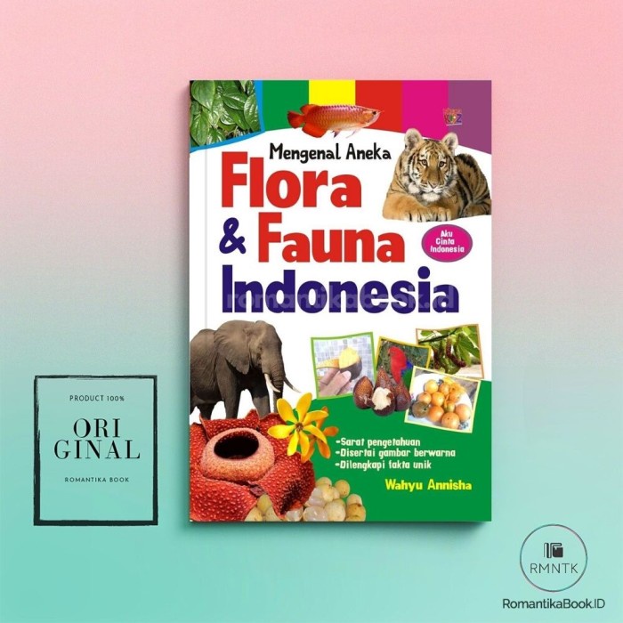 Jual BUKU MENGENAL ANEKA FLORA & FAUNA INDONESIA - Buku Anak PAUD TK SD ...
