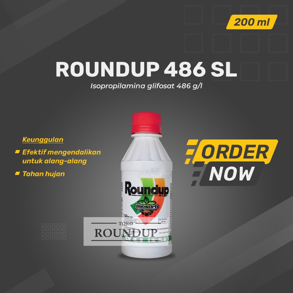 Jual Roundup 486 SL 200 ml | Herbisida/Racun Rumput & Gulma | Shopee ...